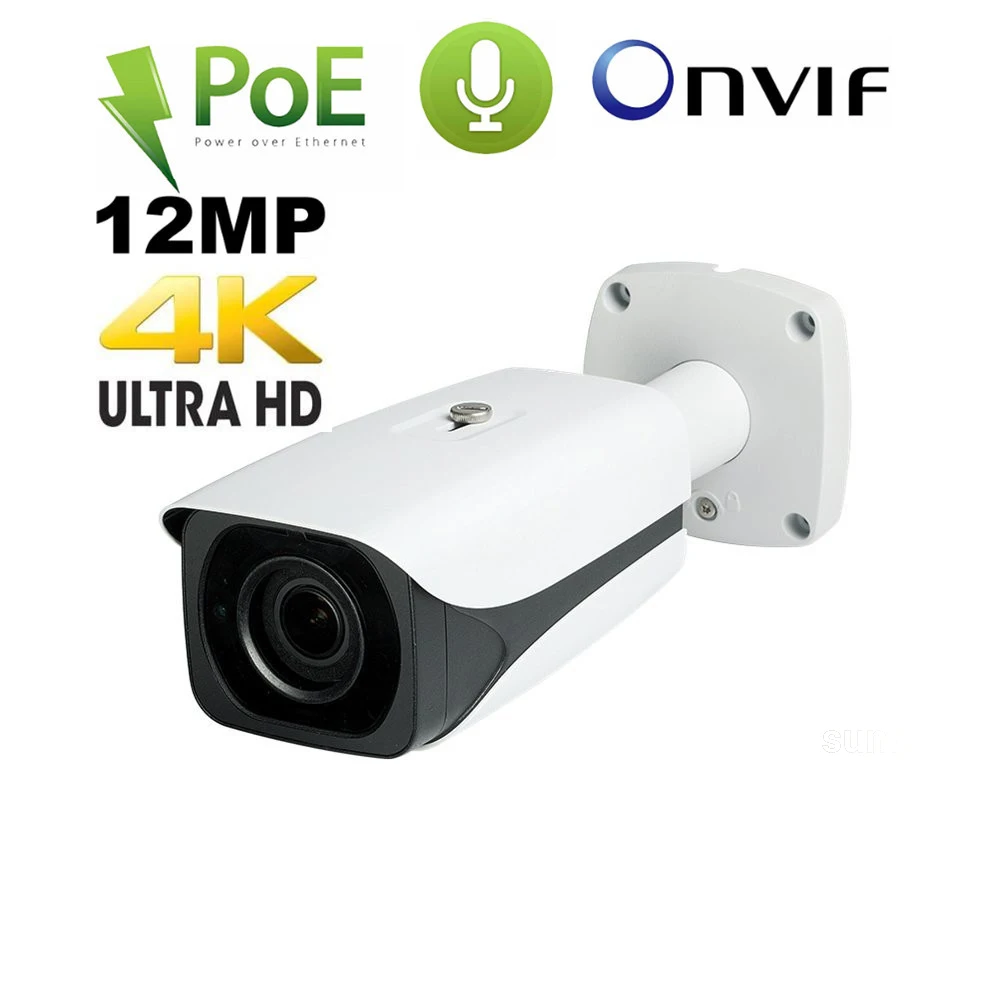 Ultra 4K 12MP Sony IMX226 Security Camera - POE Bullet