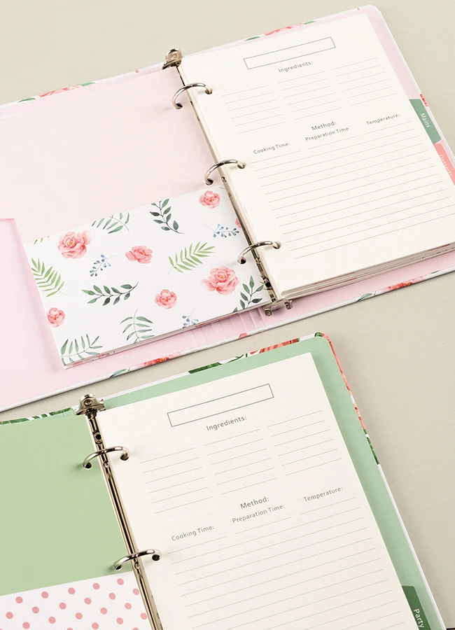 Custom Food Journal Kitchen Meal Planner Family Recipe Cook Notebook ...