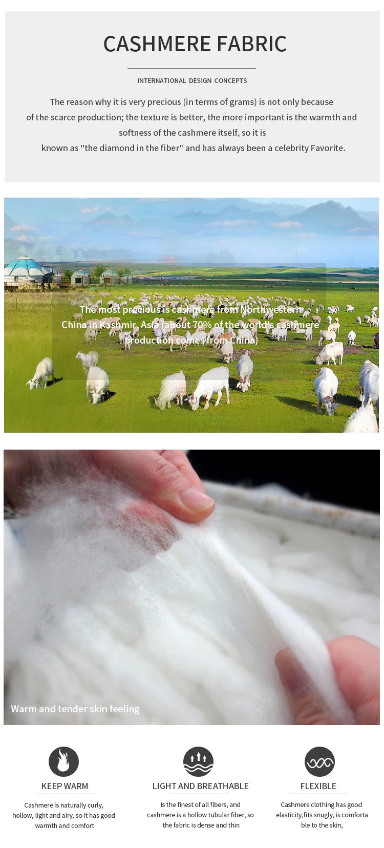 Wholesale Inner Mongolia Original Manufacturer Real Unstained 100% Pure ...