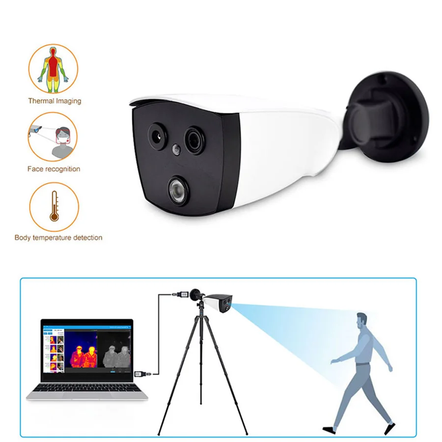 2mp Thermal Camera Fever Detection Ip Camera Ir Ai Human Body ...