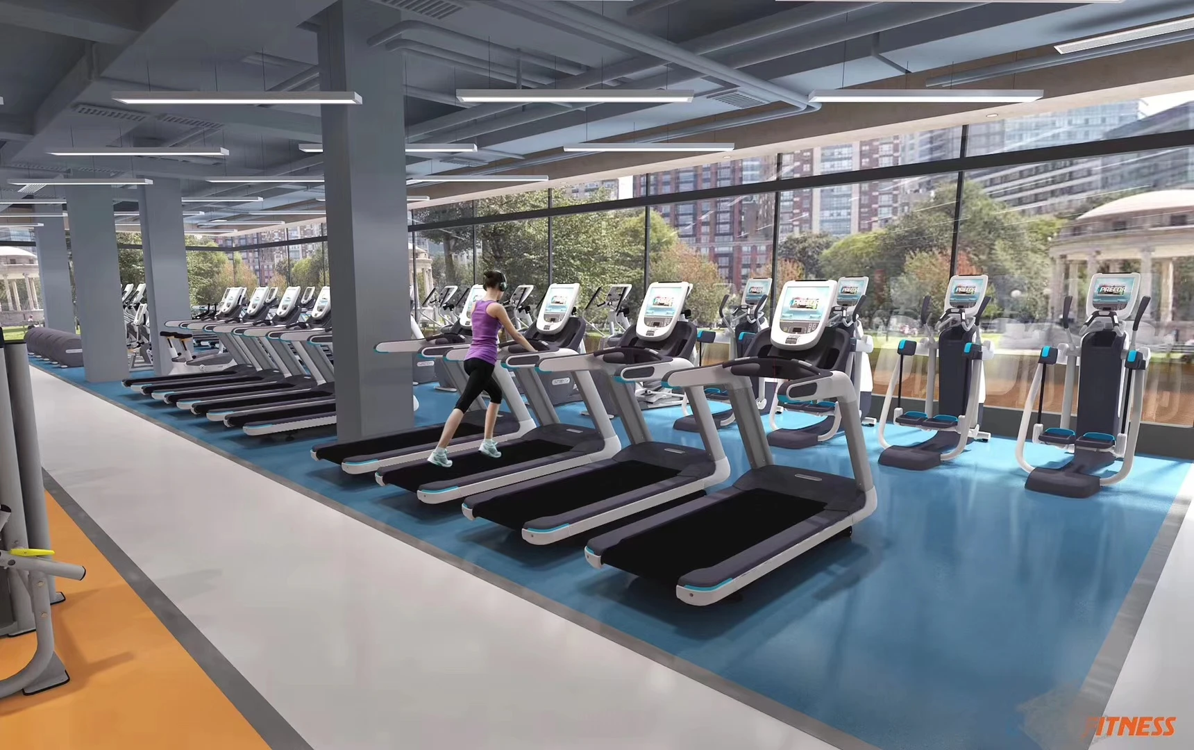 2022 Precor Commercial Exercise Treadmill With 15.6'' Touch Screen ...