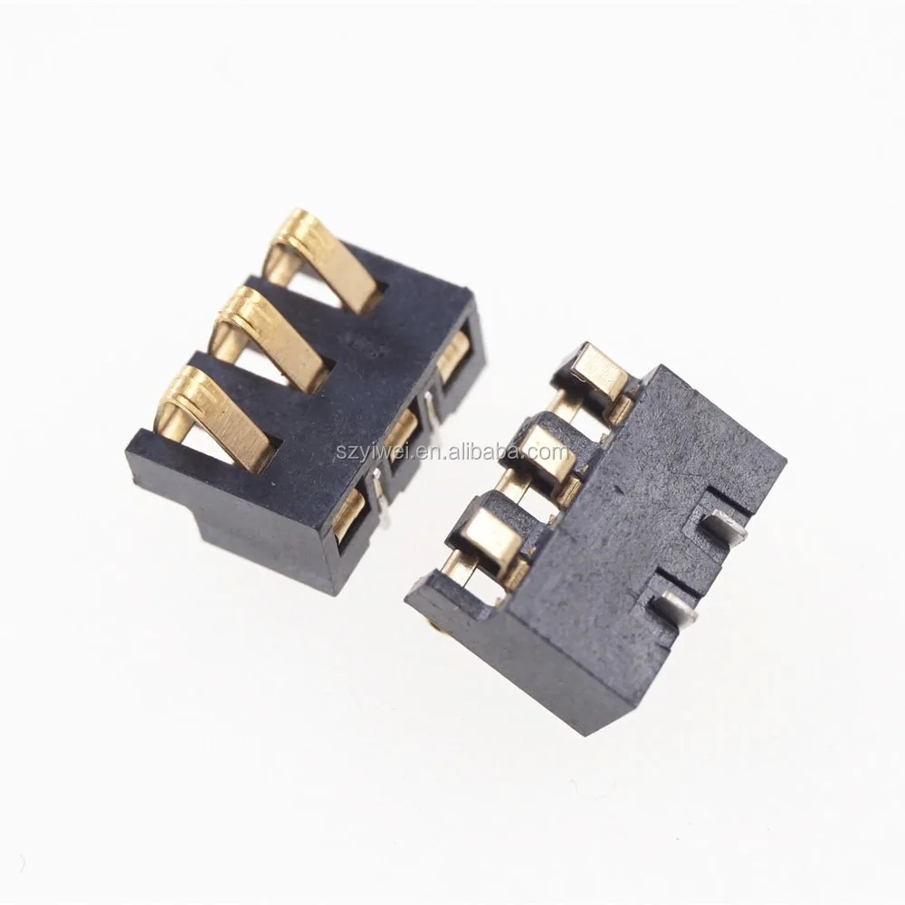Spring Compression Contact 2.5 Mm Pitch 3 Pin Male Smd Surface Mount ...