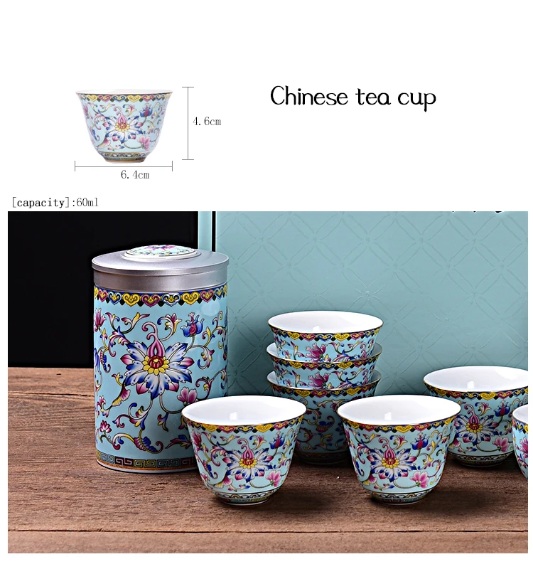 Ceramic Porcelain Chinese Tea Cup Set Gift Logo - Buy Chinese Tea Cups ...