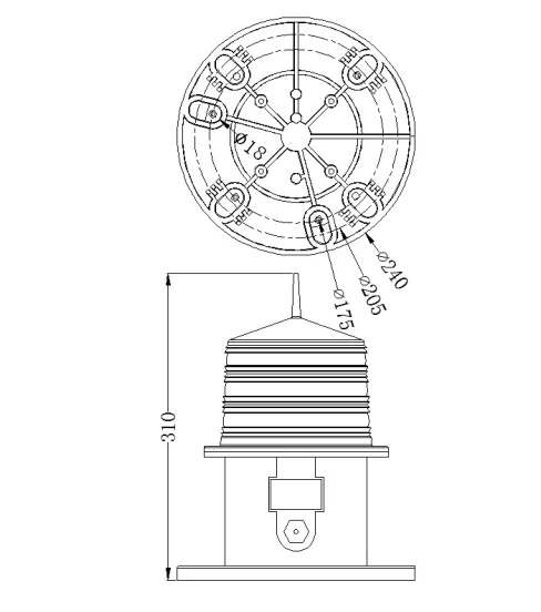 IALA 5NM Marine Beacon Light - Reliable Navigation Aid