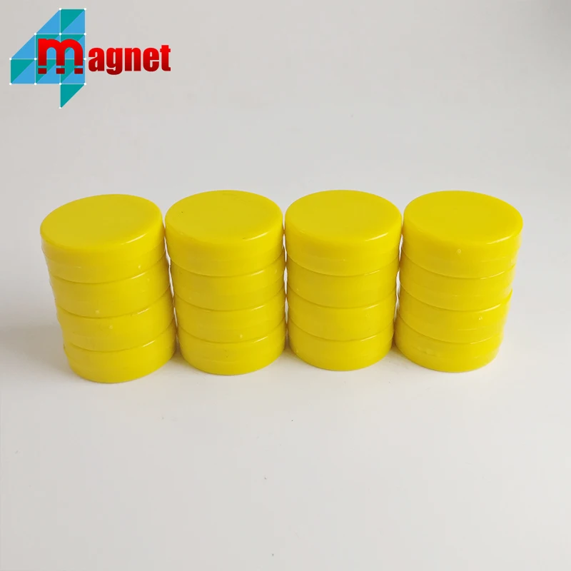 Super Strong Pull Force Yellow Color Plastic Magnet Plastic Rubber ...