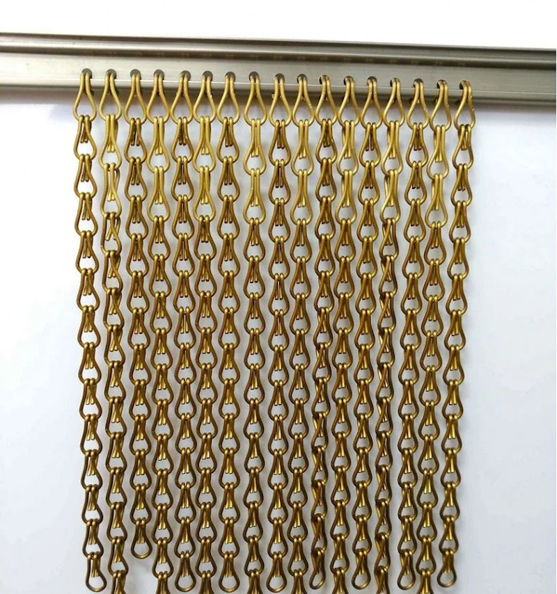 Aluminum Chain Curtain/chain Fly Screen/ Chain Link Curtain - Buy ...
