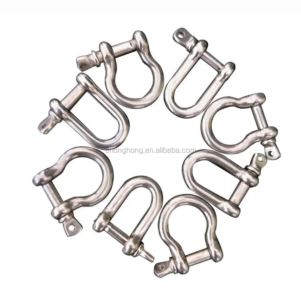 Stainless Steel Shackle Black And Silver Mini Dee And Bow Decorative ...