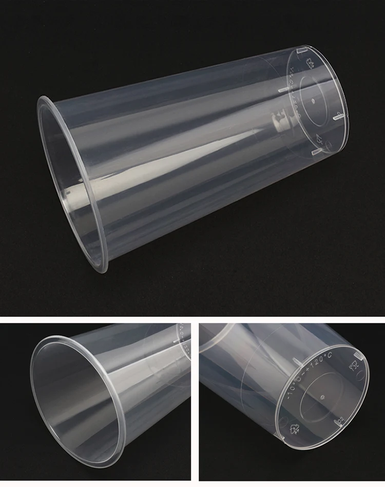 Factory Price Disposable Pp Injection Boba Tea Bottle 500ml 700ml Milk Tea Plastic Boba Tea Cup ...