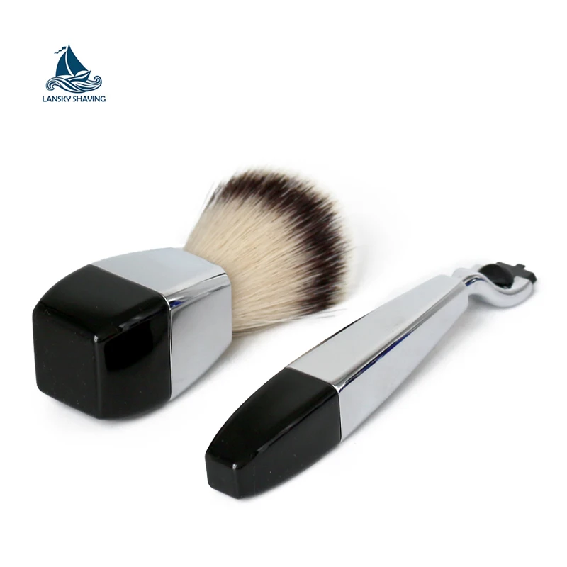 Best Holiday Neutral Logo Straight Razor Kit Mens Shaving Brush Stand ...