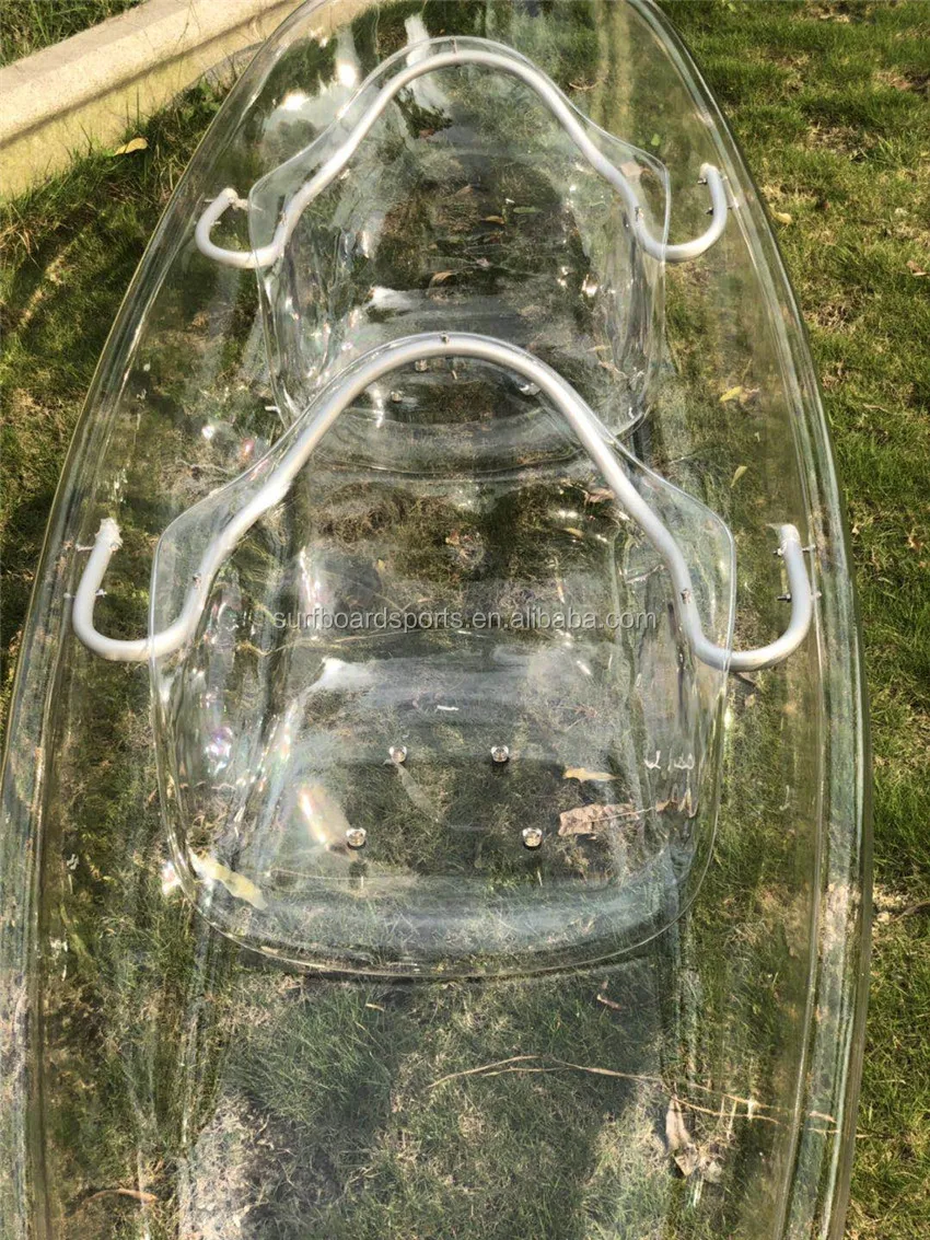 Clear Plastic Boat - Durable 2 Person Kayak for Drifting