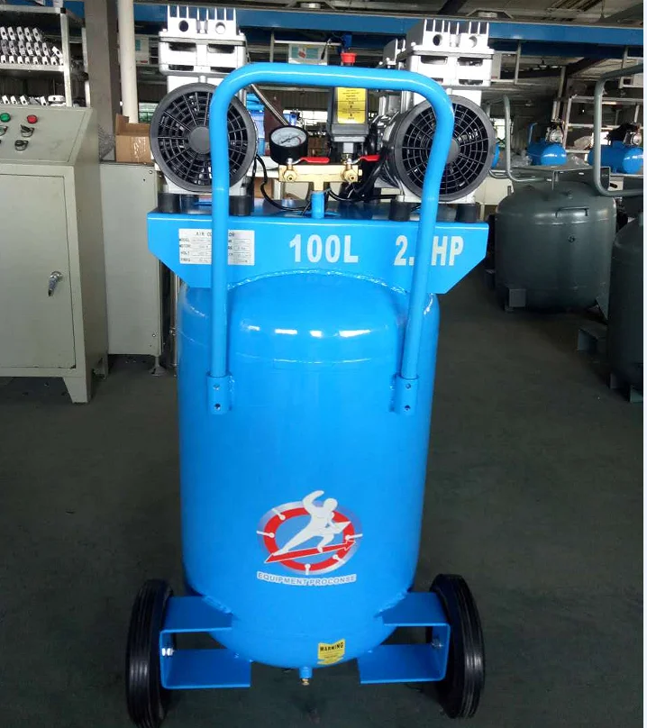 Portable Vertical Tank 100l Liter Oil Free Air Compressor - Buy 100 ...