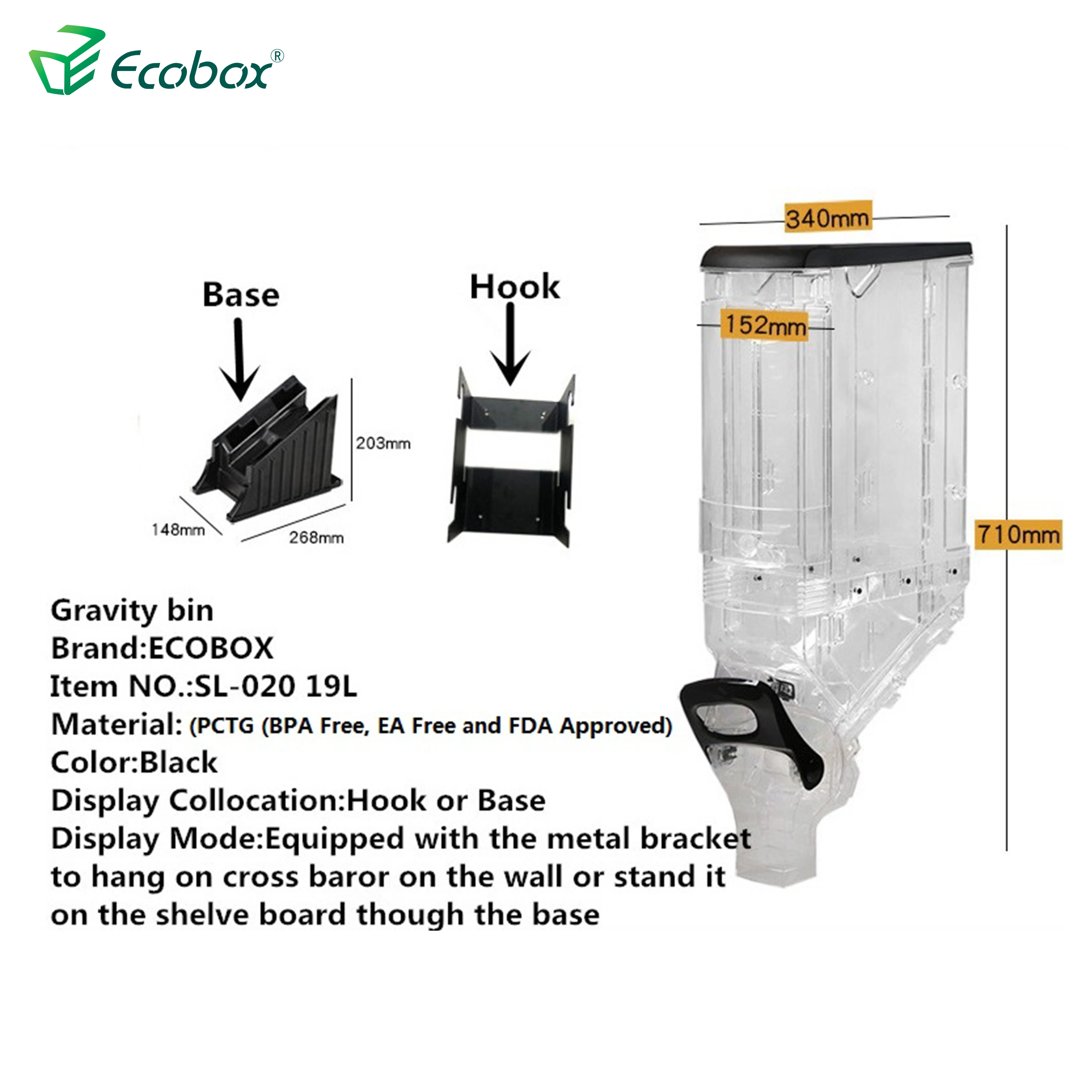Wholesale Candy Dispenser - Gravity Bin Bulk Food Dispensers