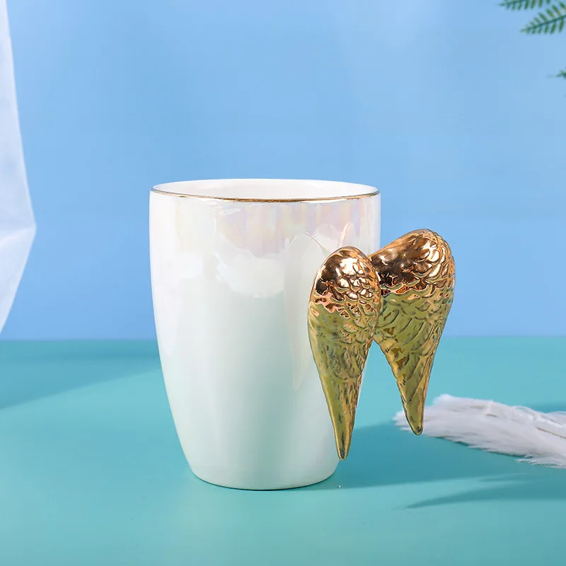 Angel Wings Handle Shaped Ceramic Coffee Mug - Buy Angel Wings Ceramic ...