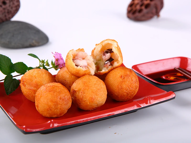Japanese Frozen Takoyaki Octopus Ball Bitter Tasted Cooked Style Packed ...