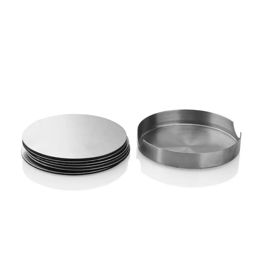 Custom Logo Round Stainless Steel Coasters - Hot Selling