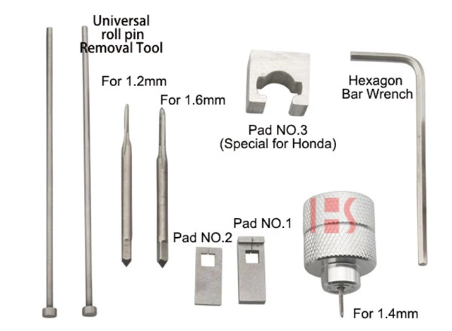 Car Ignition Lock Cylinder Disassembly Tools for Benz, Buick, Honda