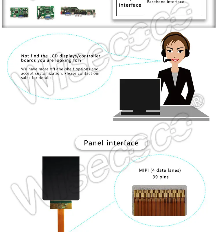500 Nits Mipi Interface Square Oled Micro Display Driver Board