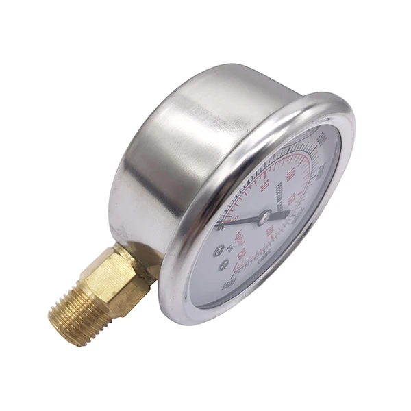 Bourdon Tubes Mechanical Air Pressure Gauge for Gases & Liquids