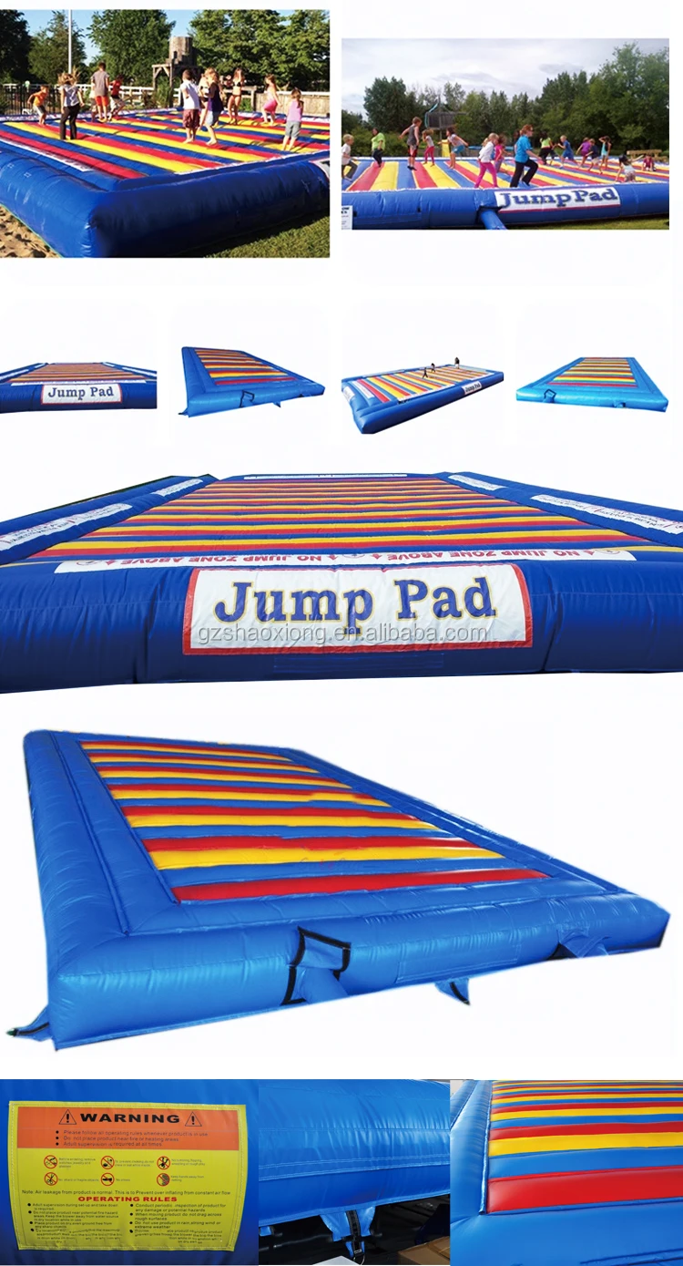 Customized Size High Jump Inflatable Jumping Bouncer Pad Pillow Mat For ...