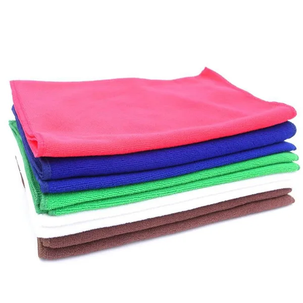 Pack 10 In 40 X 40cm 200-350gsm Housewares Microfibre Cloths Towel Pink ...
