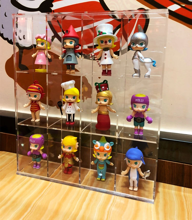 Plexiglass Multi-Layer Acrylic Display Case for Doll Molly Unicorn