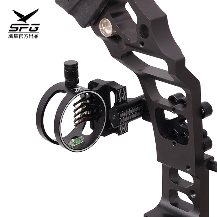 Arrow Hunting 5 Pin Recurve Compound Bow Sights Fiber Optics Custom ...