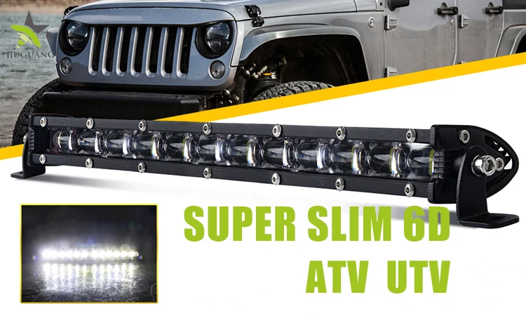 Super Bright Cheap Super Slim 6d Led Driving Light Bar,Atv Utv 38 44 50 ...