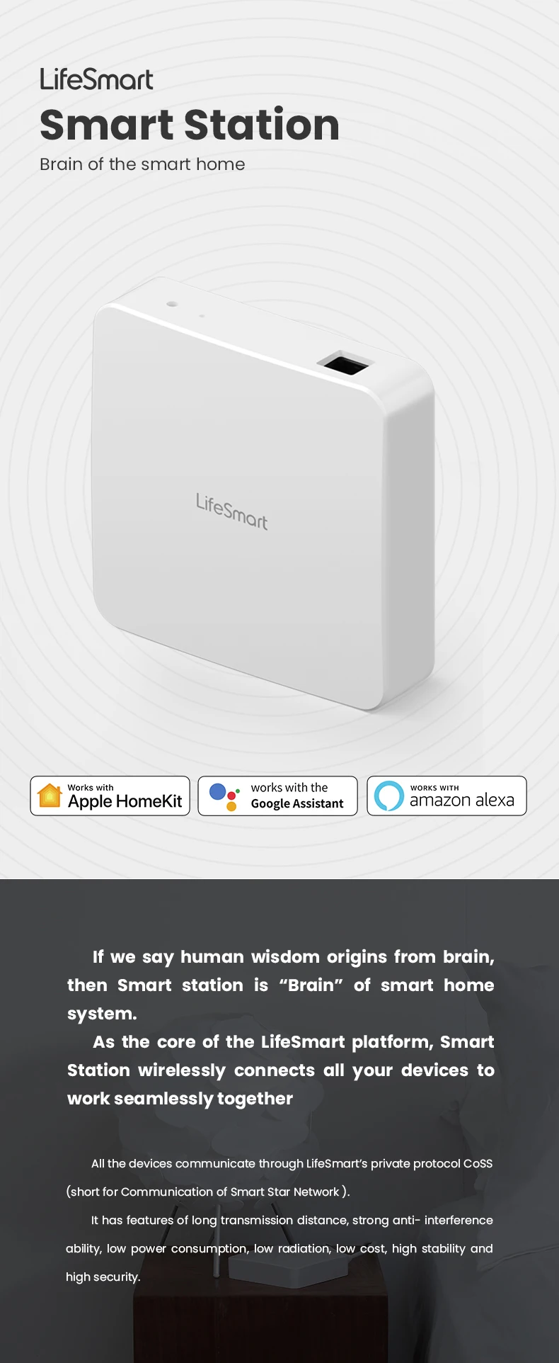 Lifesmart Smart Station Wireless Housing Iot Gateway Casa Inteligent ...