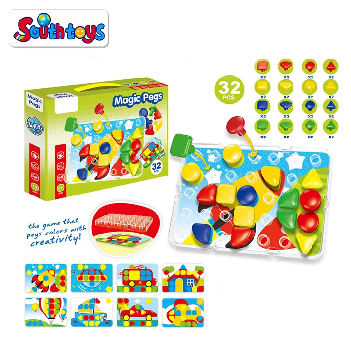 Pegs Building Construction Game - Educational Fun for Kids