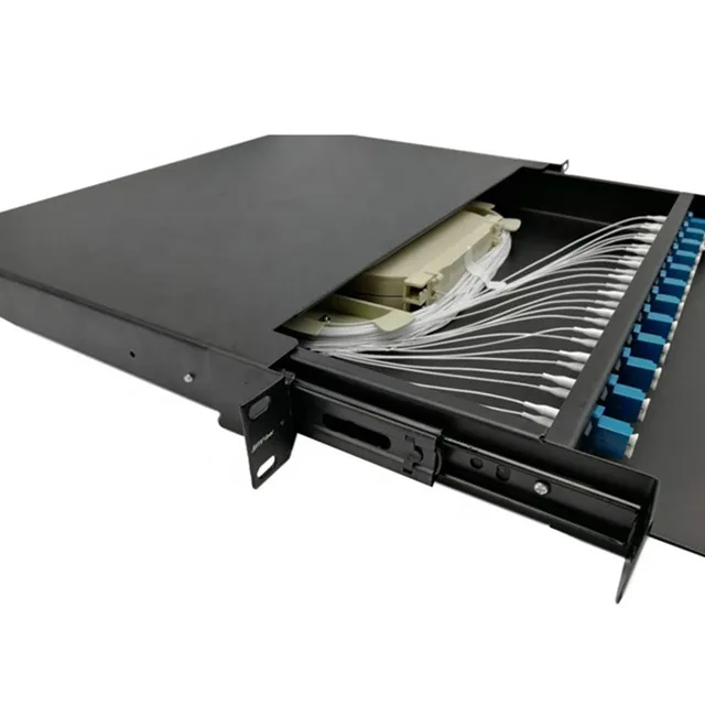 19 Inch Fobot Sliding Rack Mounted 12 Port 12 24 48 Core Port Fiber ...