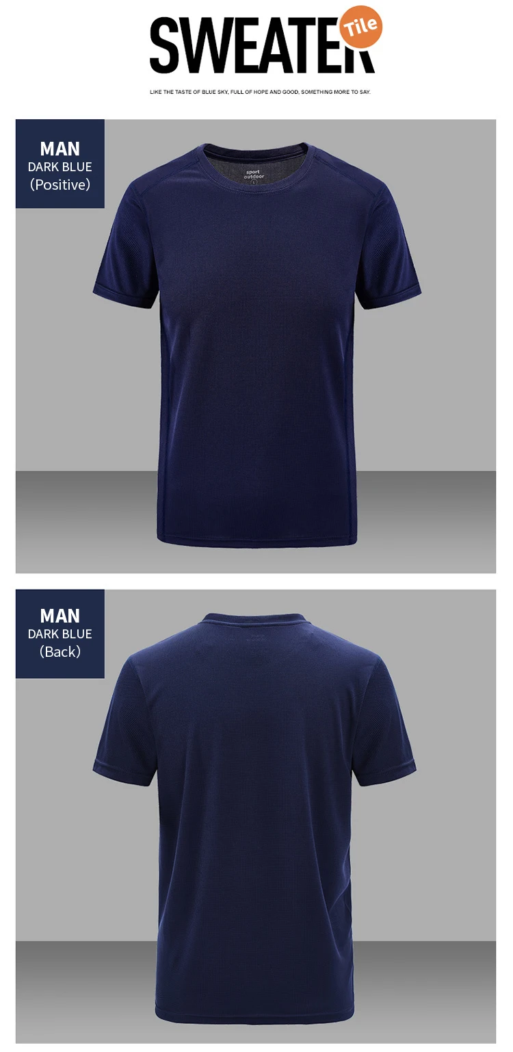 Custom Men L-8xl Spandex Polyester Quick Dry Printed T-shirt Blank Short Sleeve Shirt Print ...