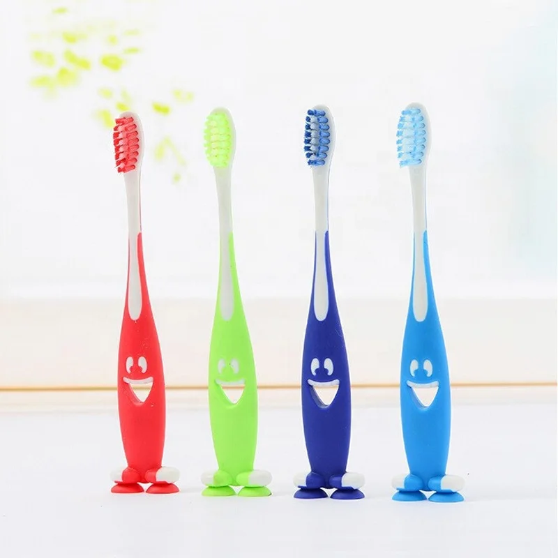 Cute Design Kid Toothbrush Smile Face Handle Baby Teeth Brushing - Buy ...