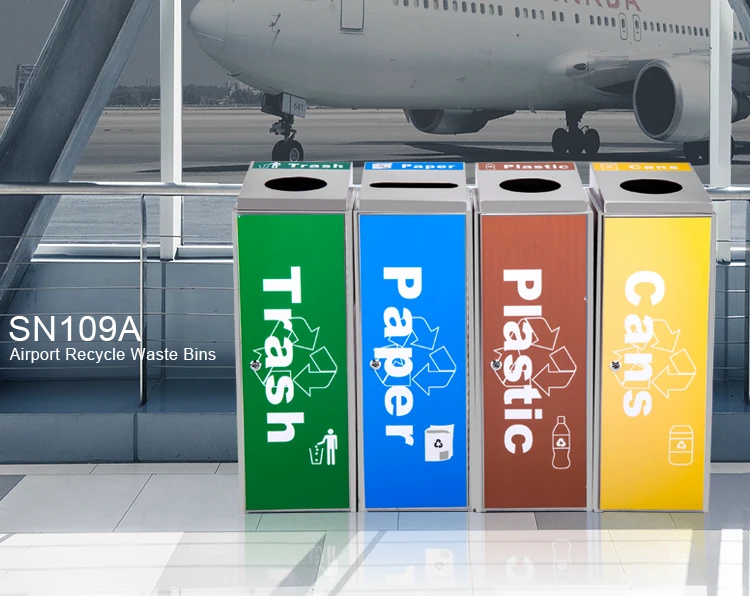 Museum Multi-Open Segregation Waste Bin - Recycling Bins