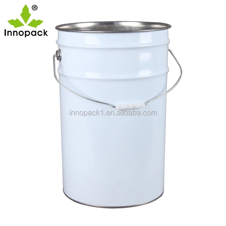 Empty 25kg Steel Bucket 20l Open Top Steel Pails For Packing Chemical Liquid - Buy Steel Pails ...