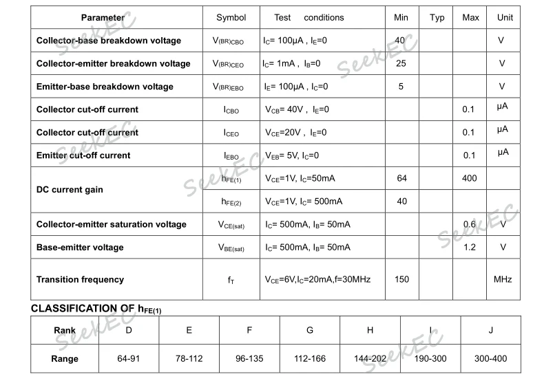 S9013 Transistor Power Amplifier Series - Reliable Performance