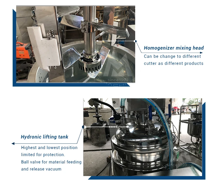 100l-2000l Glycerine Cream Industrial Emulsifier Homogenizer Jam Peanut ...