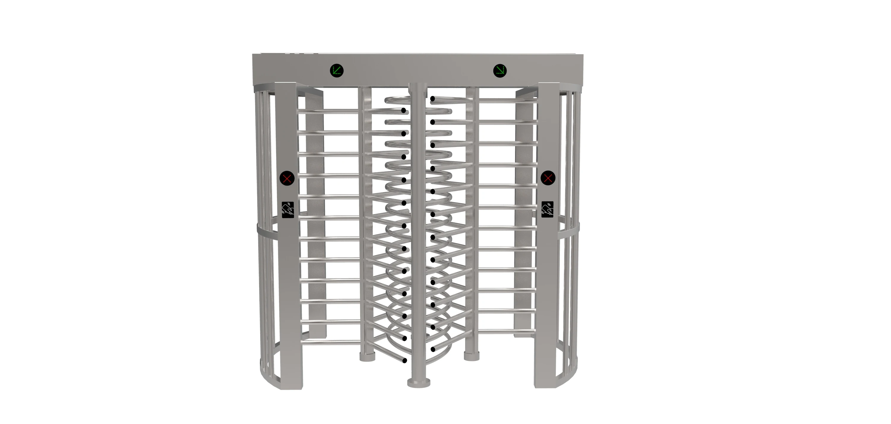 Custom Automatic Security Revolving Full Height Turnstile Gate For ...