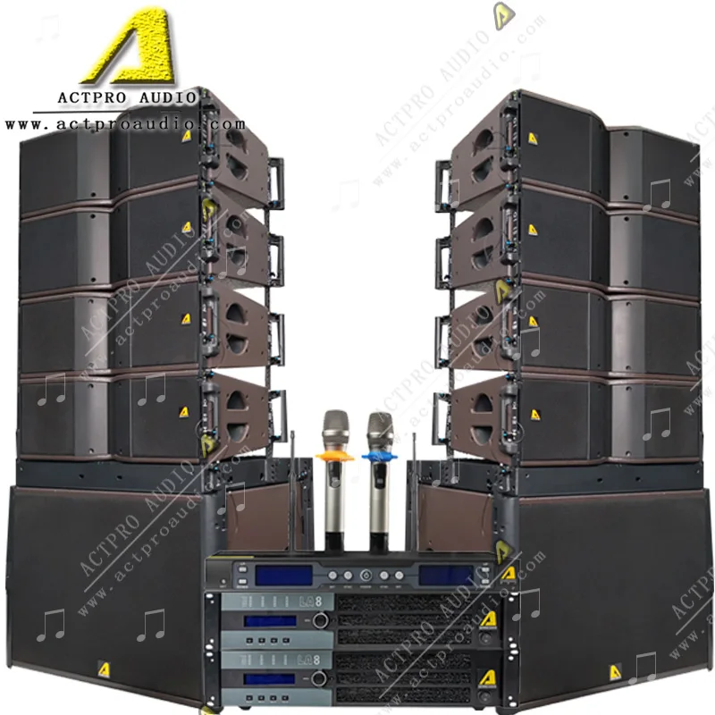 ACTPRO Audio Double 8 Inch Line Array System - 2000w Power