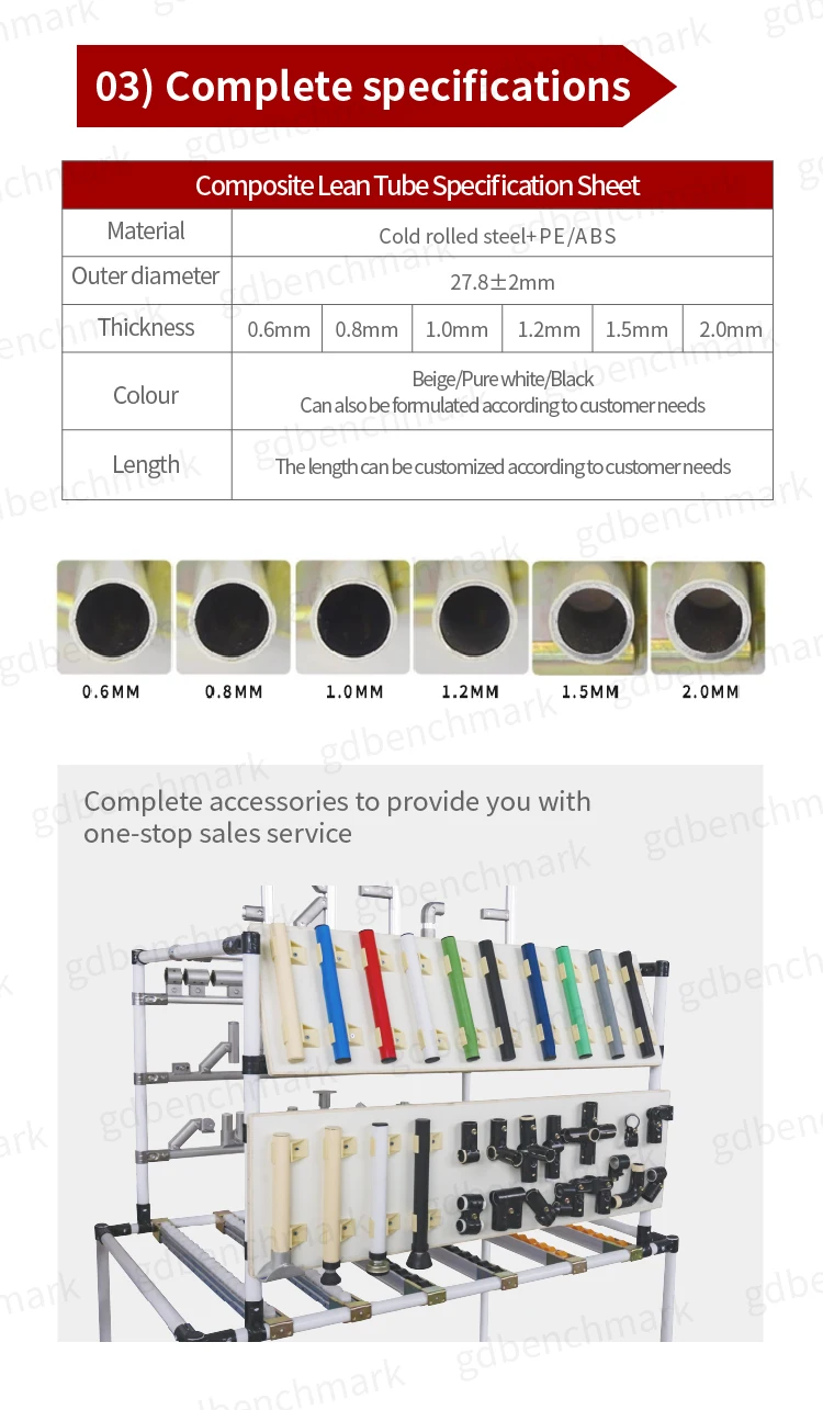 0.8-2.0mm Creform Pipe Colored Coated Od28mm Logistics Lean Tube Anti ...