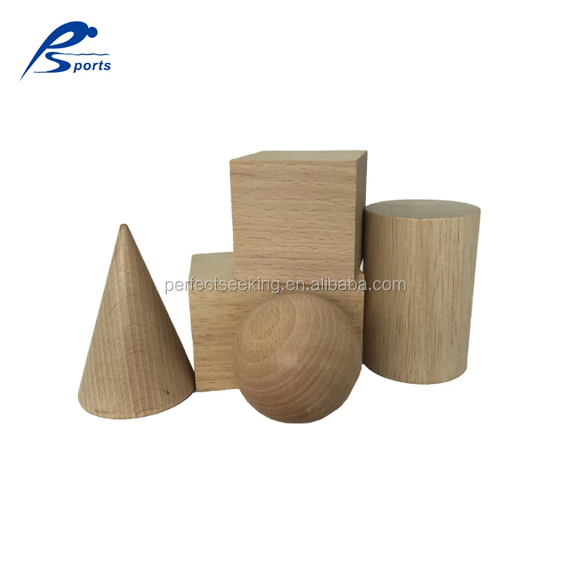 Wooden Natural Tones Geometric Shapes Cone Blocks - Buy Natural Tones ...
