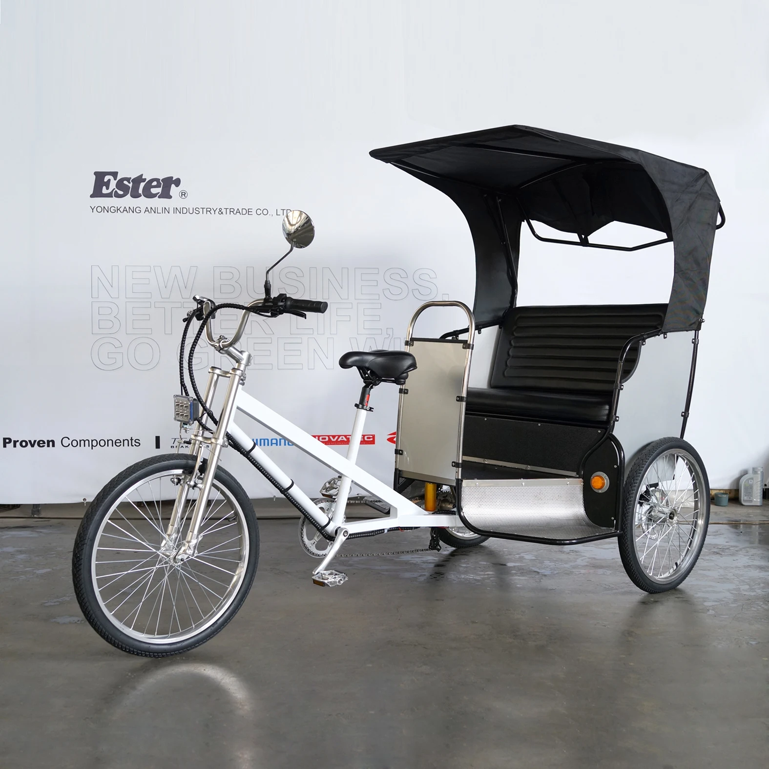 ESTER CE Approved Pedicab Rickshaw - Ideal for Passengers
