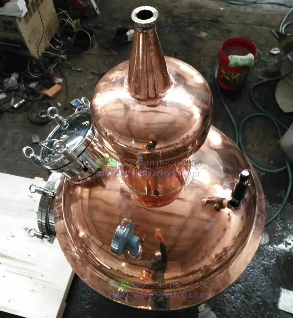 200L Copper Alembic Still Distillation Equipment for Whisky, Gin, Vodka ...