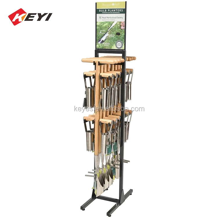 Large Garden Tools Display Stand - Durable & Customizable