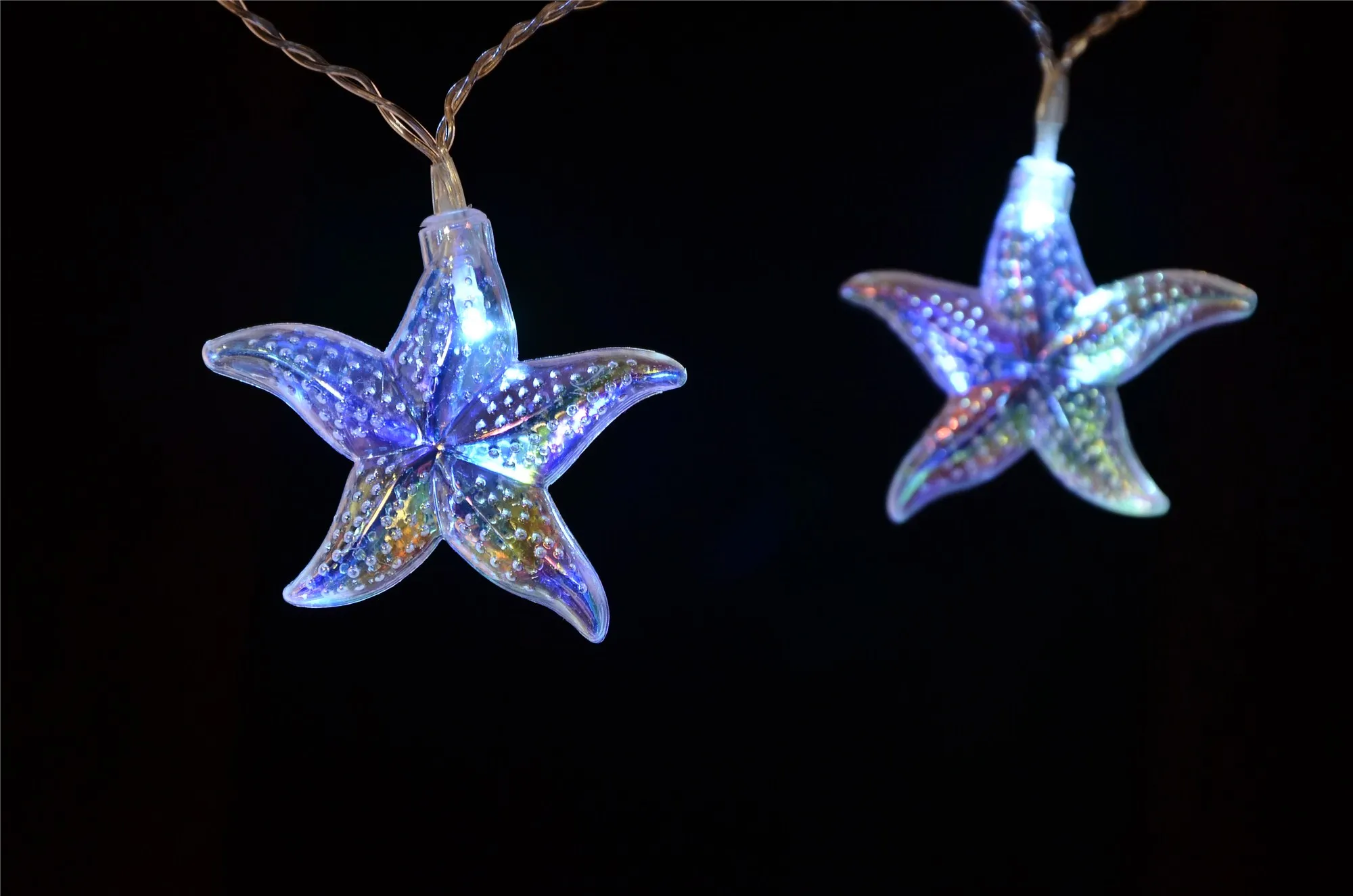 Beach Party Lighting - Starfish LED Lights by the Dozen