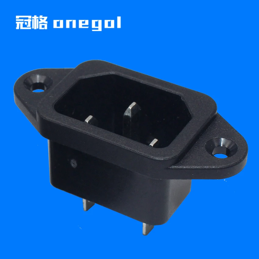 Cul Black Vertical Ac Power Socket Plug & Outlet With Standard ...