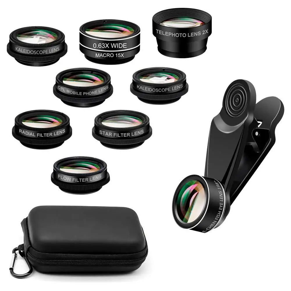 Oem Factory 10 In 1 Phone Camera Lens Kit Universal Clip Mobile Phone ...