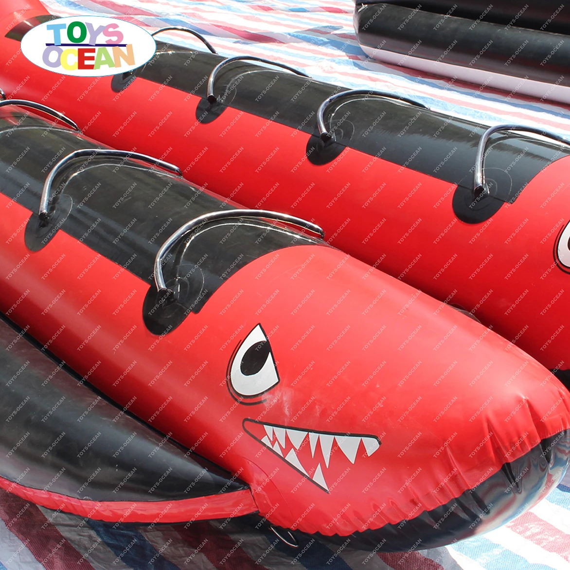Customized Design Inflatable Shark Banana Boat For Water Sport - Buy ...