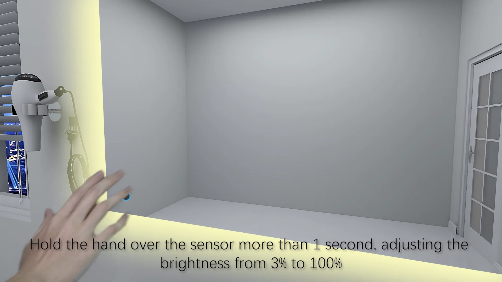 Proximity Hand Wave Control Sensor Led Mirror Switch Led Light Mirror ...