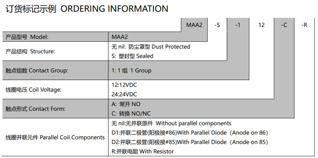 Meishuo Maa2 12v 24v 30a Automotive Relay 5 Pin Auto Rele 4pin 12v 20a ...