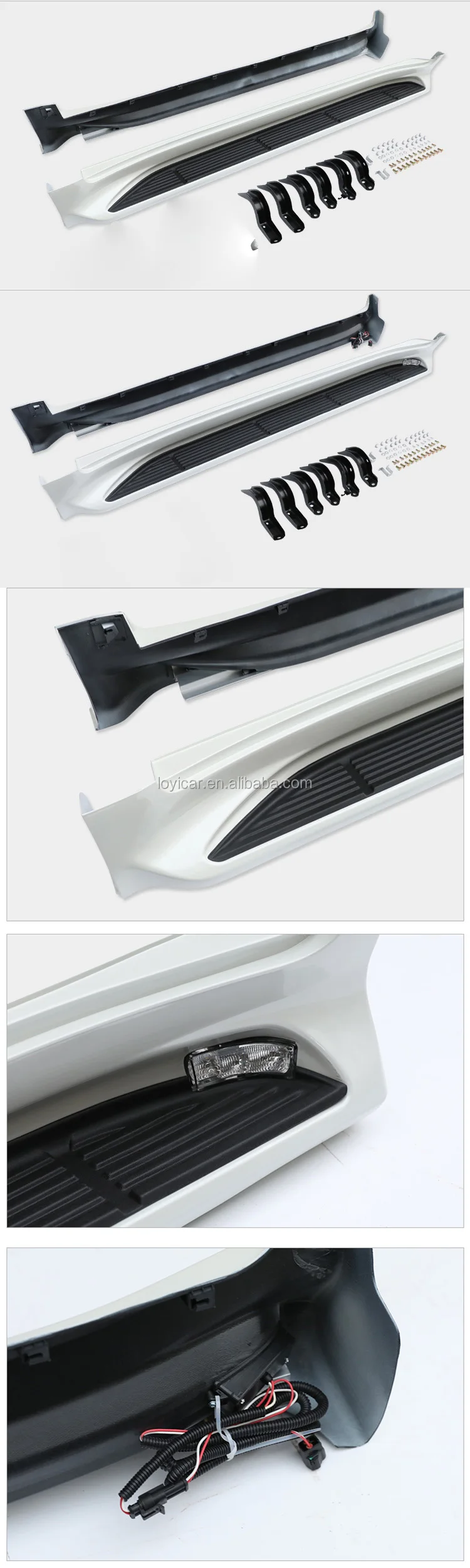 Wholesale Body Kit Running Boards Side Steps for Toyota Land Cruiser ...
